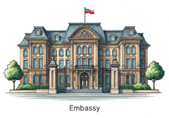 EMBASSY - Definition & Meaning - Reverso English Dictionary