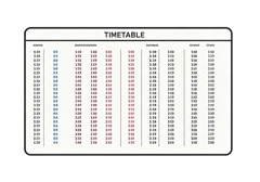 TIMETABLE - Definition & Meaning - Reverso English Dictionary